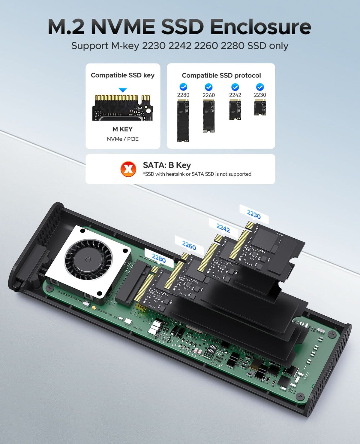 ORICO Thunderbolt 40Gbps M.2 NVMe SSD Enclosure