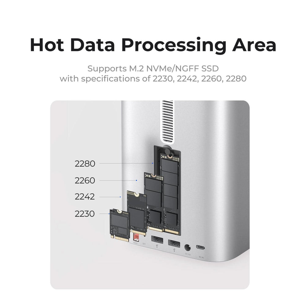 ORICO MiniTower Desktop Hybrid Storage System for Mac mini