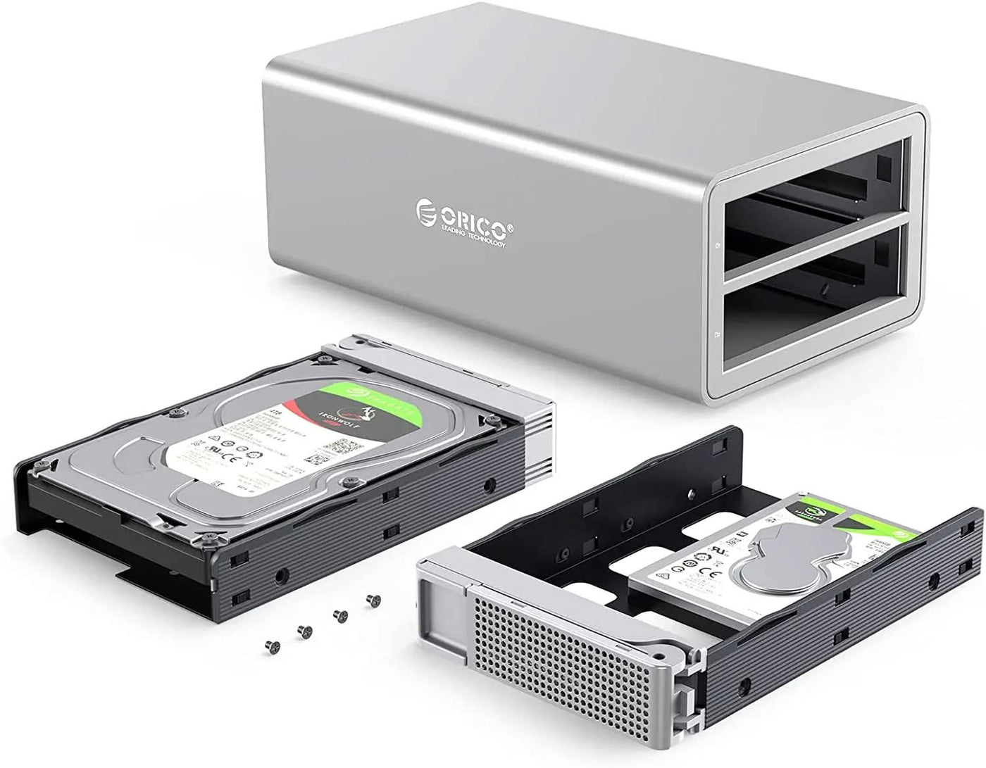 ORICO All Aluminum Daisy Chain 2 Bay Hard Disk Enclosure - High ...