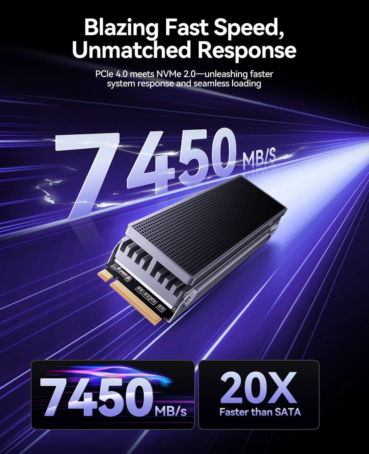 ORICO OSC PCIe 4.0 NVMe SSD with Heatsink for Gaming and Creation