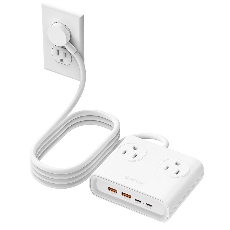 ORICO Power Brick PDC-4A2U2C-US US Plug 25W GaN 8-in-1 Charging Station